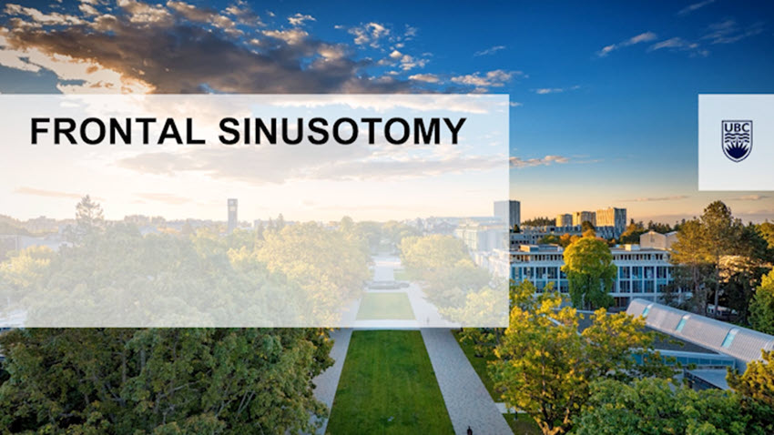 Frontal Sinusotomy - Surgical Teaching Video | Health Choices First